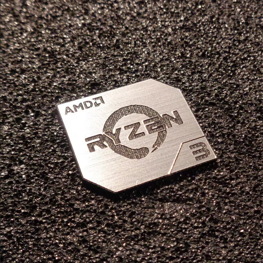AMD RYZEN 3 Cpu PC Logo Label Decal Case Sticker Badge Silver 428f - Etsy