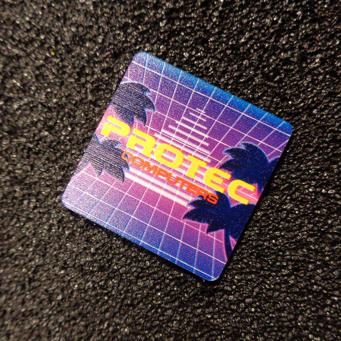 Protec Computers Retro PC Logo Label Decal Case Sticker Badge - Etsy