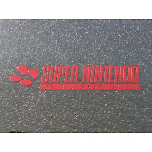 Super Nintendo SNES Label / Aufkleber / Sticker / Badge / Logo 46mm X ...