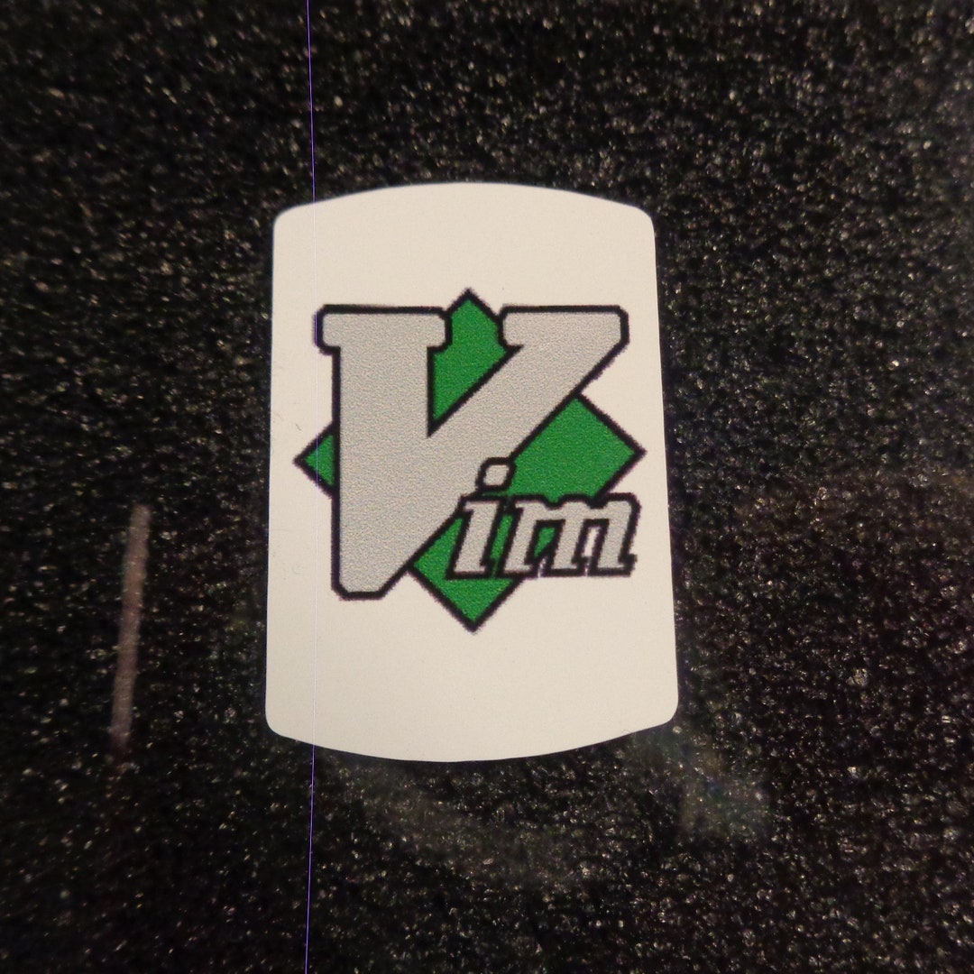 VIM Vinyl Sticker / Label / Aufkleber / Badge / Logo 1,9cm X 2,8cm 802c ...