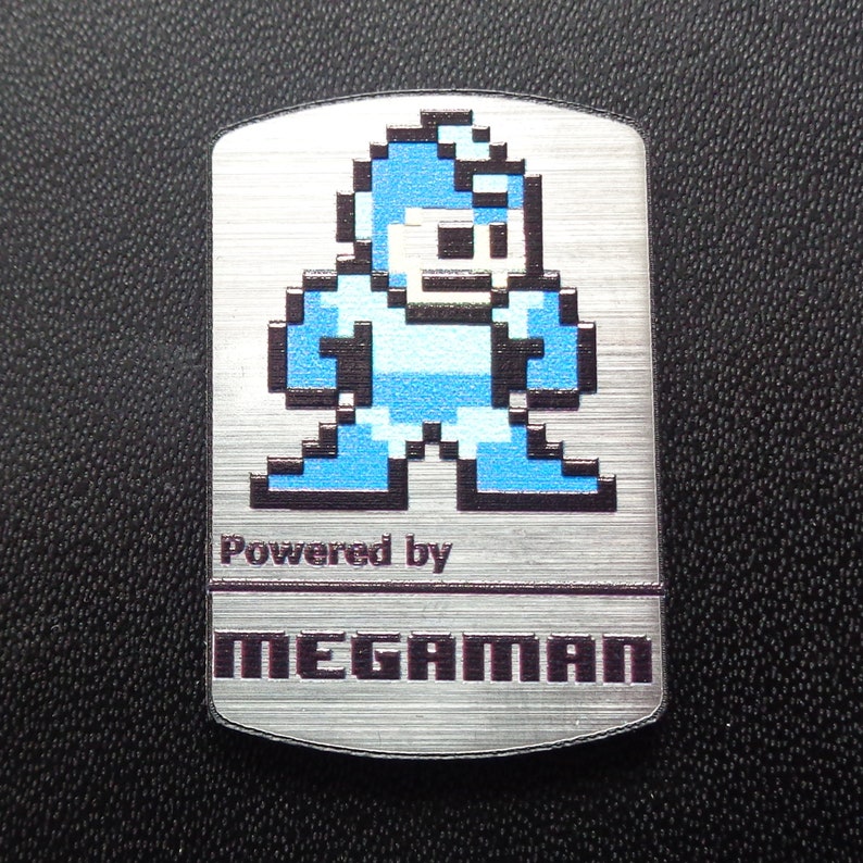 Mega Man Rockman 8-bit NES Nintendo Logo Etiqueta Etiqueta - Etsy México
