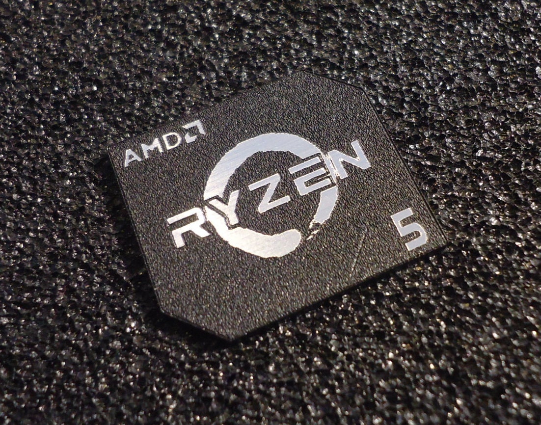 AMD RYZEN 5 Cpu PC Logo Label Decal Case Sticker Badge Silver - Etsy