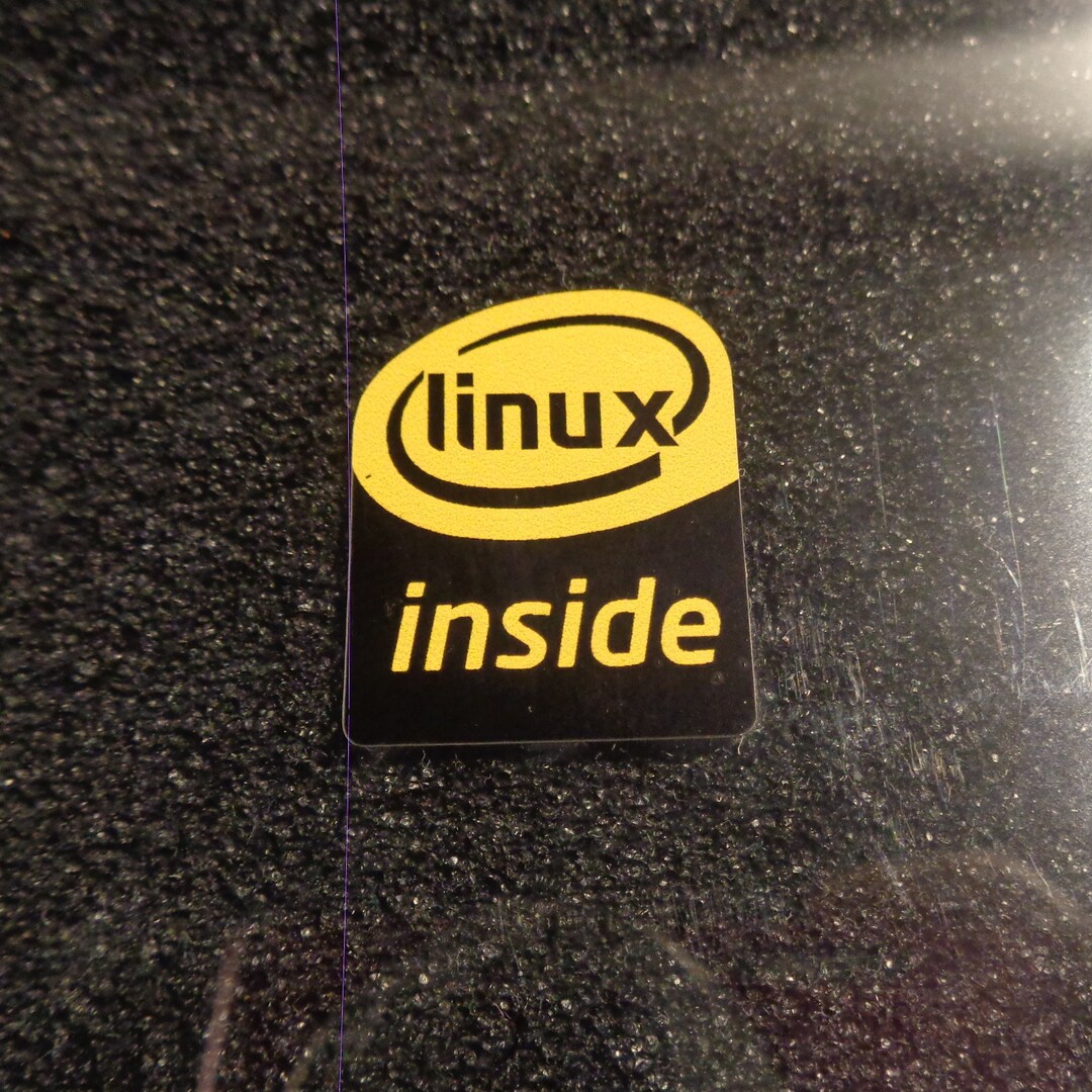 Linux Inside Vinyl Sticker Logo Emblem Badge 19x24mm 801 - Etsy