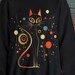 MOD Cat Shirt, Mid Century Modern Atomic Cat Sweatshirt, Atomic MCM Cat ...