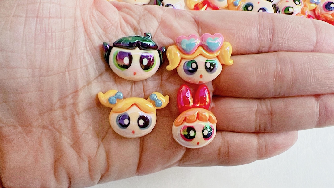 Cartoon Superhero Girl Gang Beads Powerful Girl Beads for Pens ...