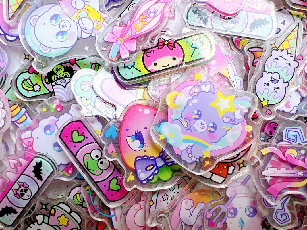 Acrylic Charms - Cosmic Cute Characters Pink Purple - Etsy