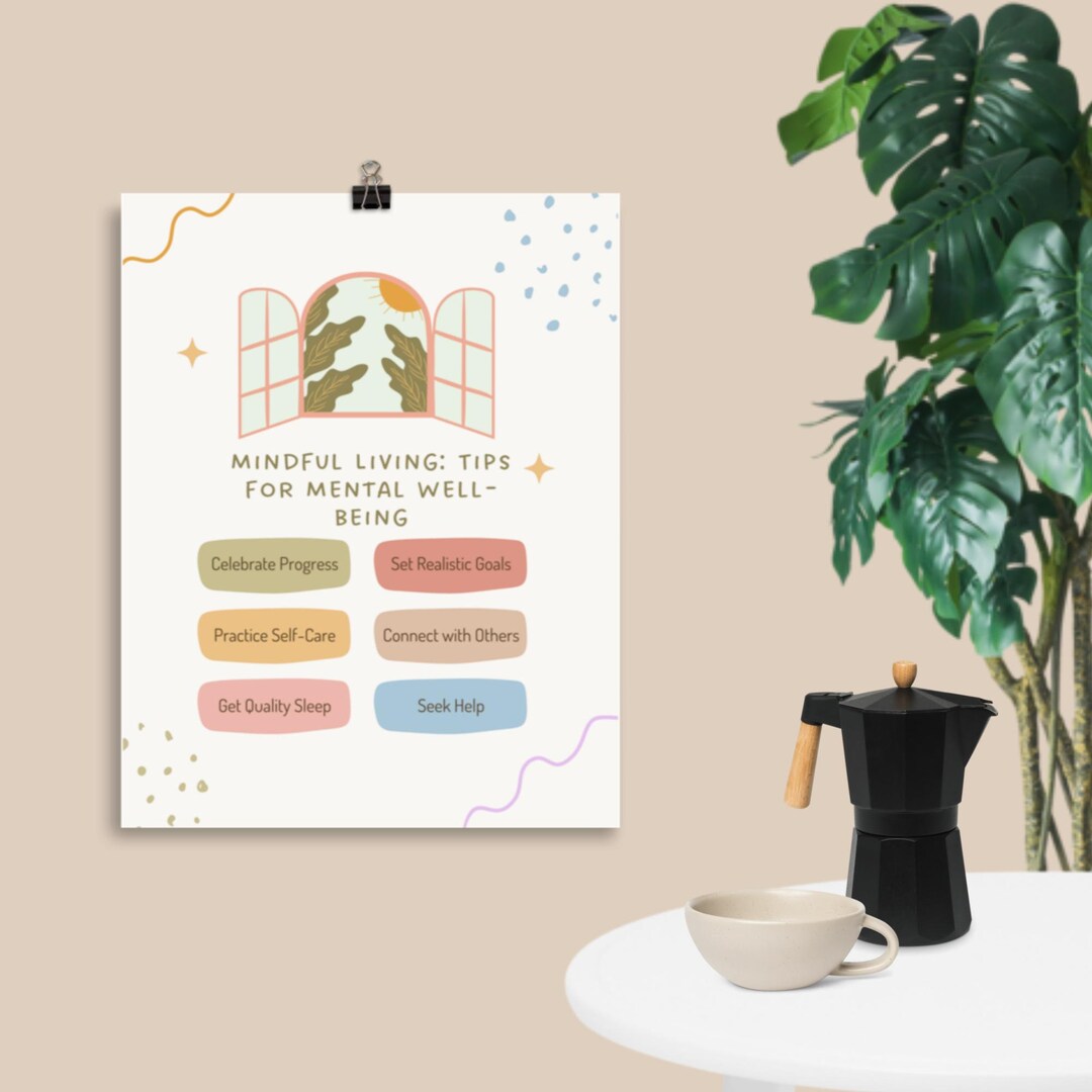 Tips for Mental Well-being Poster Nxiety, Mental Health, OCD, Awareness ...