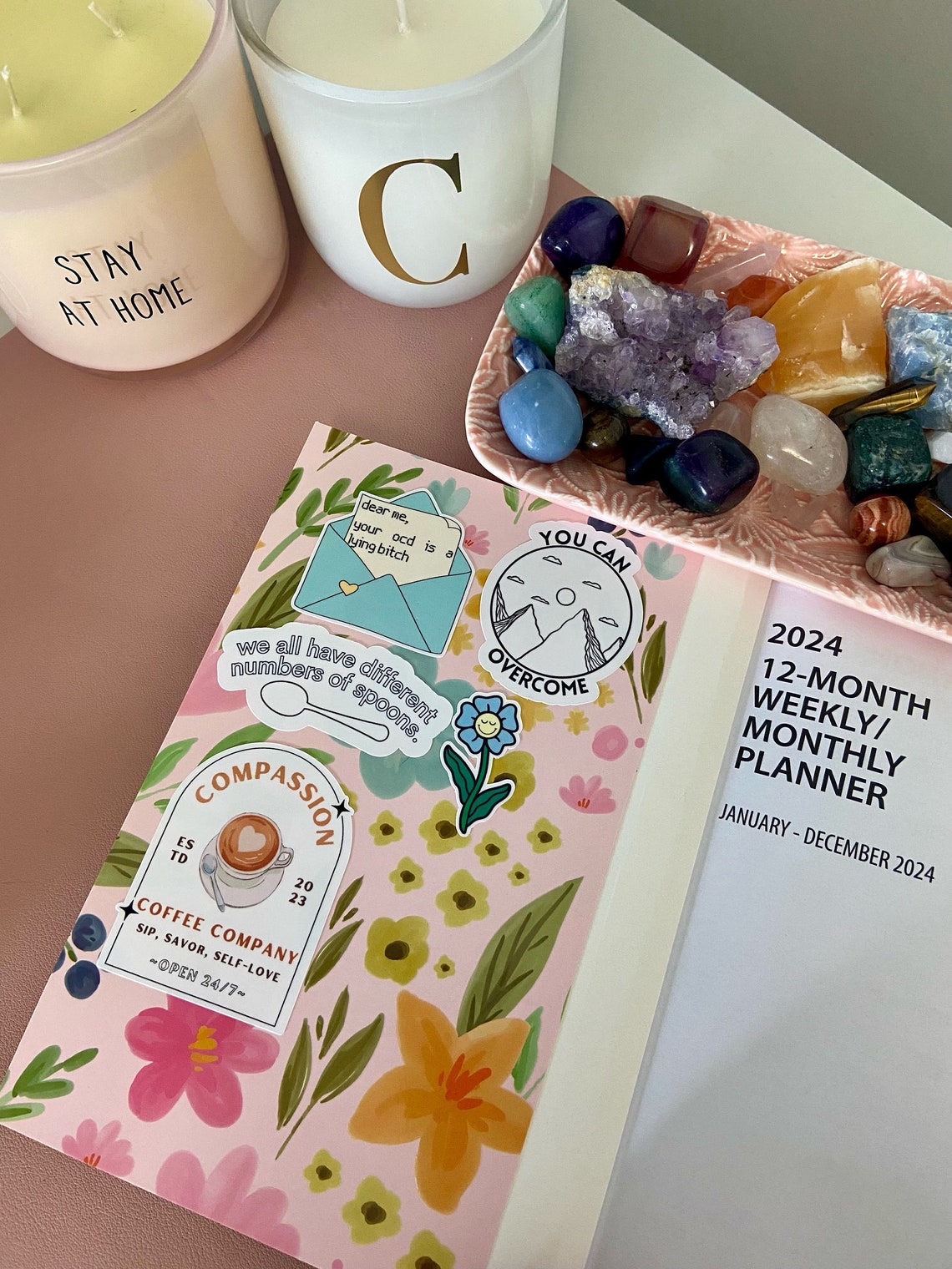 Compassion Coffee Shop Logo Sticker Handmade, OCD, Mental Health ...