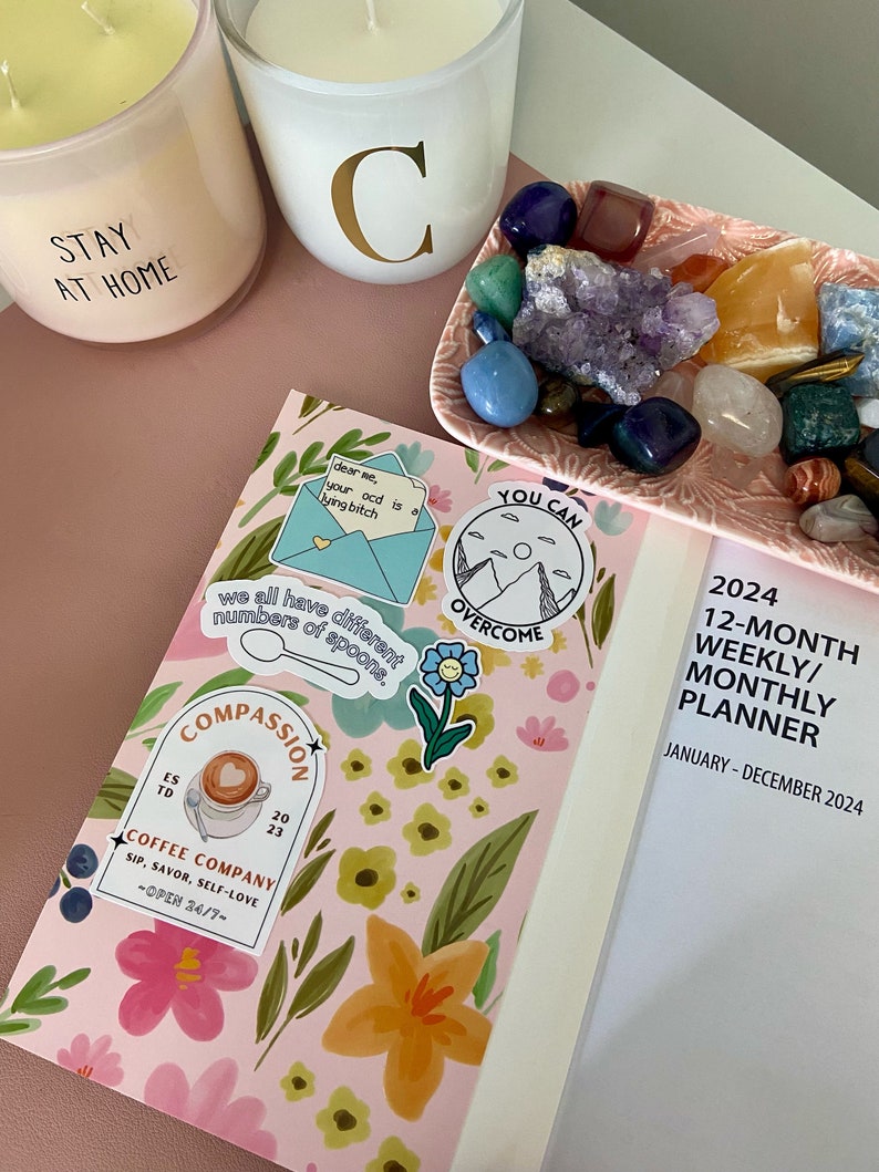 Compassion Coffee Shop Logo Sticker Handmade, OCD, Mental Health ...