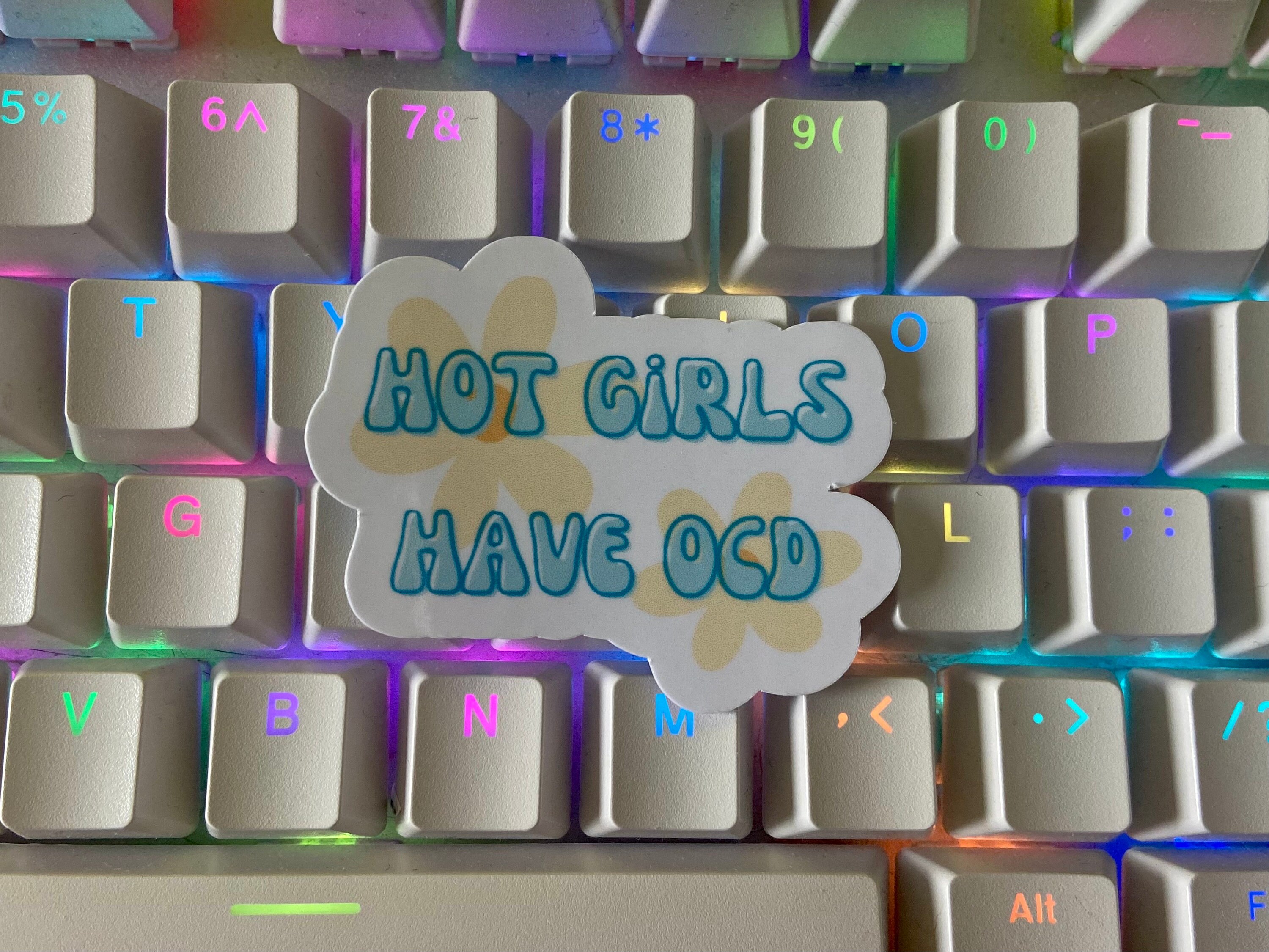 Hot Girls Have OCD Sticker Handmade OCD Anxiety Mental - Etsy