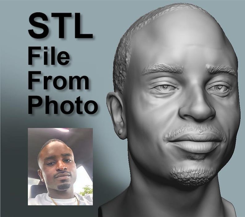 Custom 3D Sculpture – High-detail STL File From Photo (digital Download ...