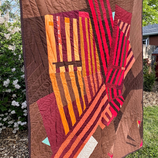 Abstract Quilt - Etsy