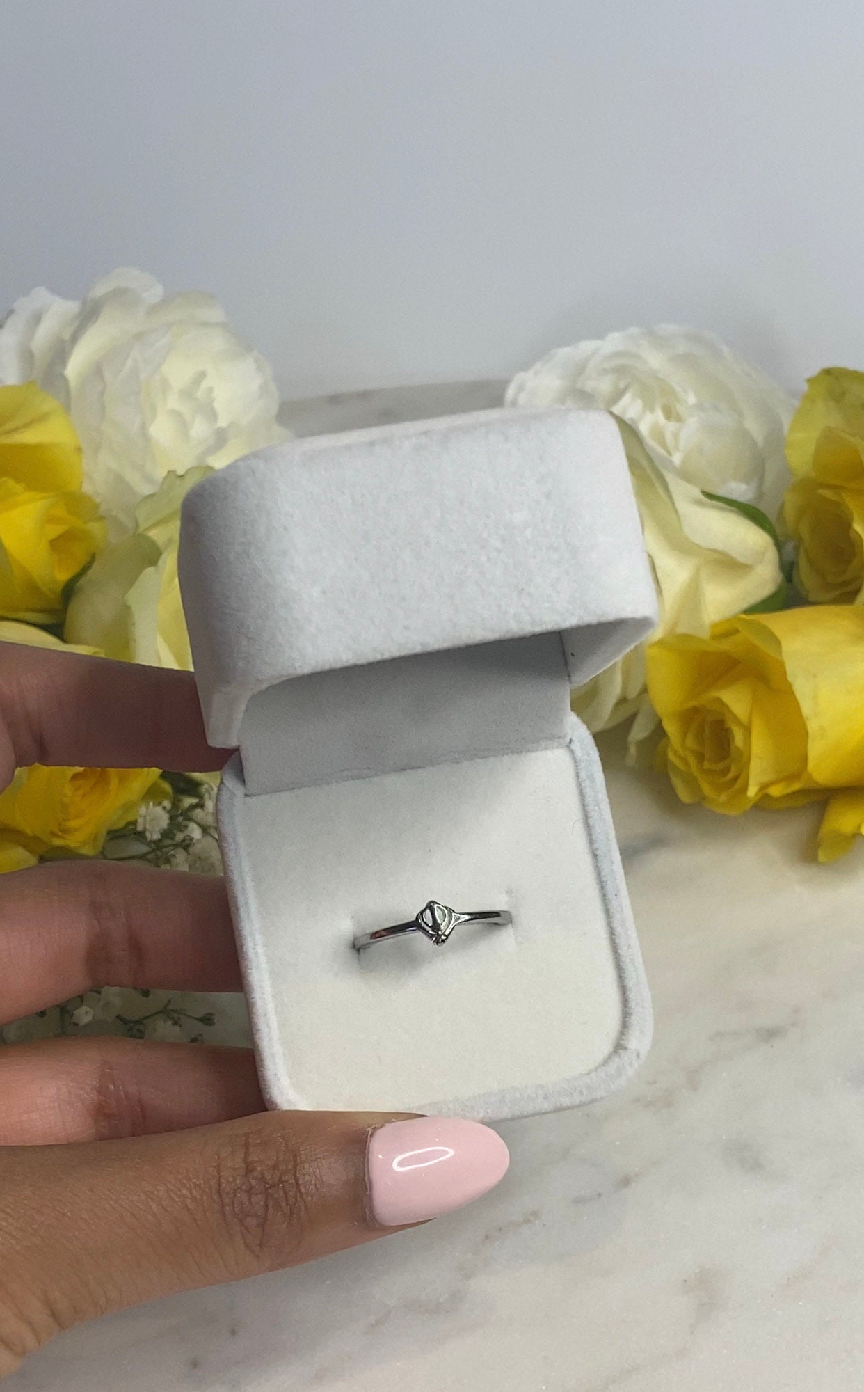 Khanda 18k Silver Dainty Ring - Etsy