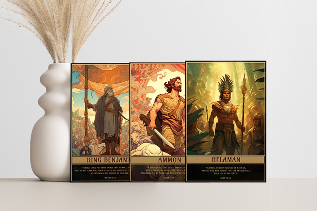 Book of Mormon 5x7 Character Cards - Etsy