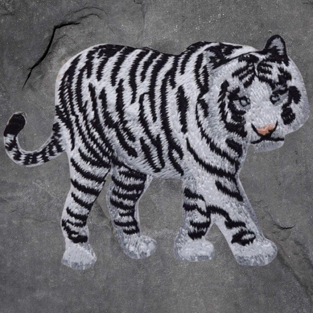 Tiger Patch Set Bengal Tiger, White Tiger, Feline, Big Cat iron On - Etsy