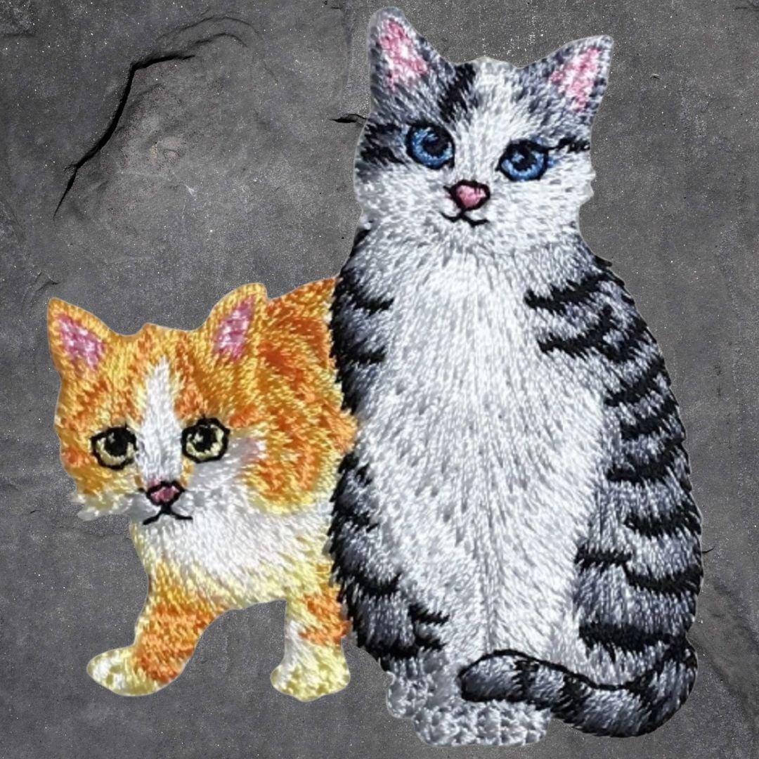 Kitty Cat Patch Set - Tabby, Calico, Feline, Applique (iron On) - Etsy