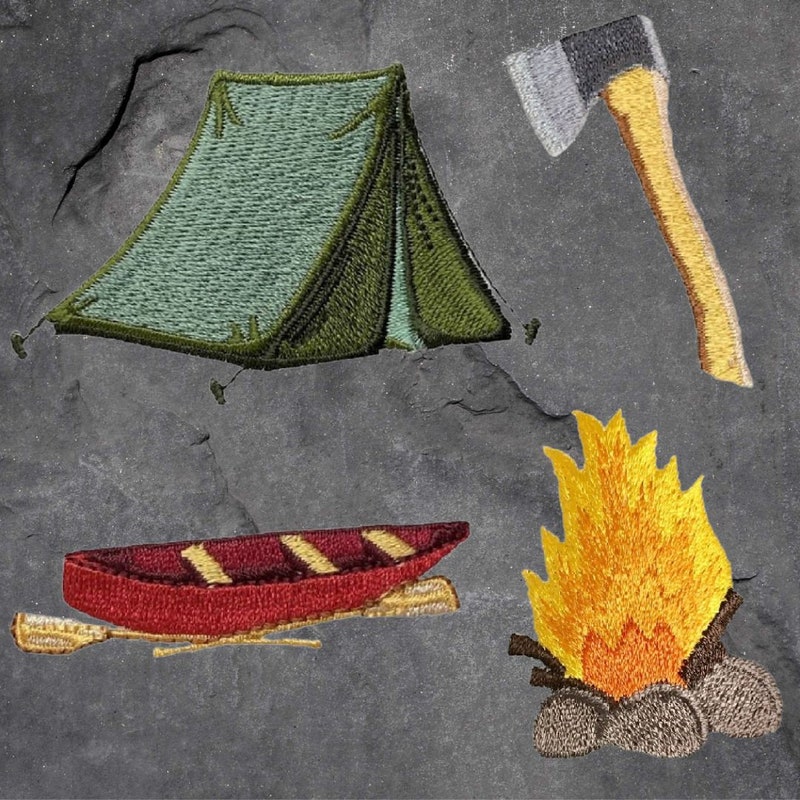 Patch Tent Campfire - Etsy