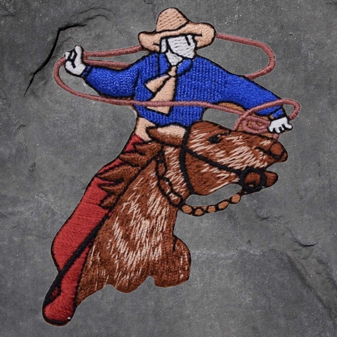 Cowboy Patch Set - Lasso, Western, Cowboy Boot, Skull, Cowboy Hat(iron ...