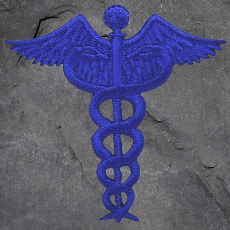 Caduceus Patch Set - Doctor, EMT, Nurse, Medical, Applique, Paramedic Badge - Etsy