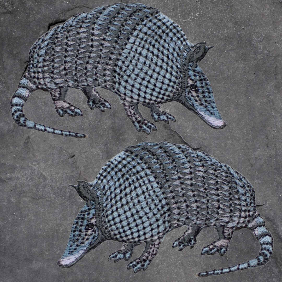 Armadillo Patch Set - Animal, Zookeeper, Armored, Applique Badge - Etsy
