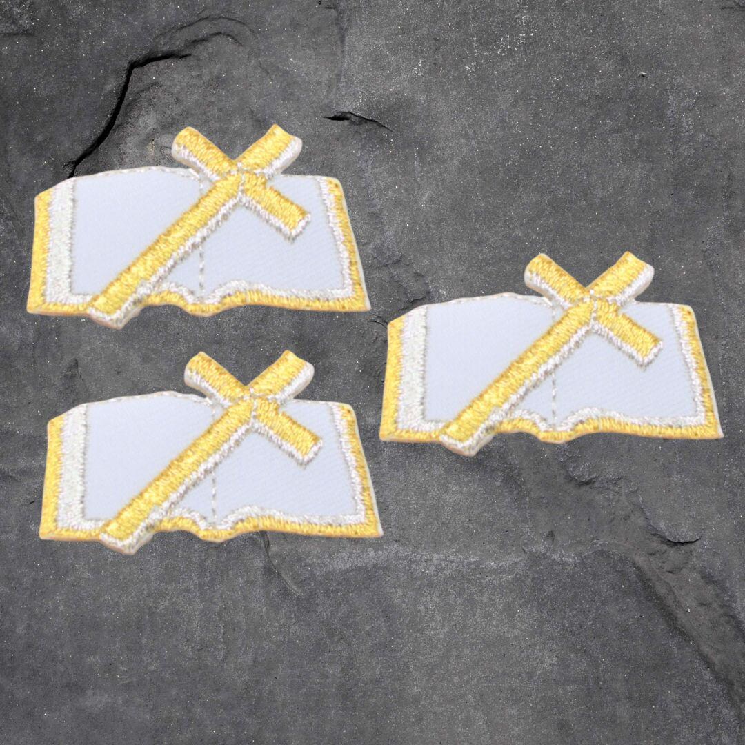 Cross and Bible Patch Set - Religion, Christian, Catholic, Faith ...