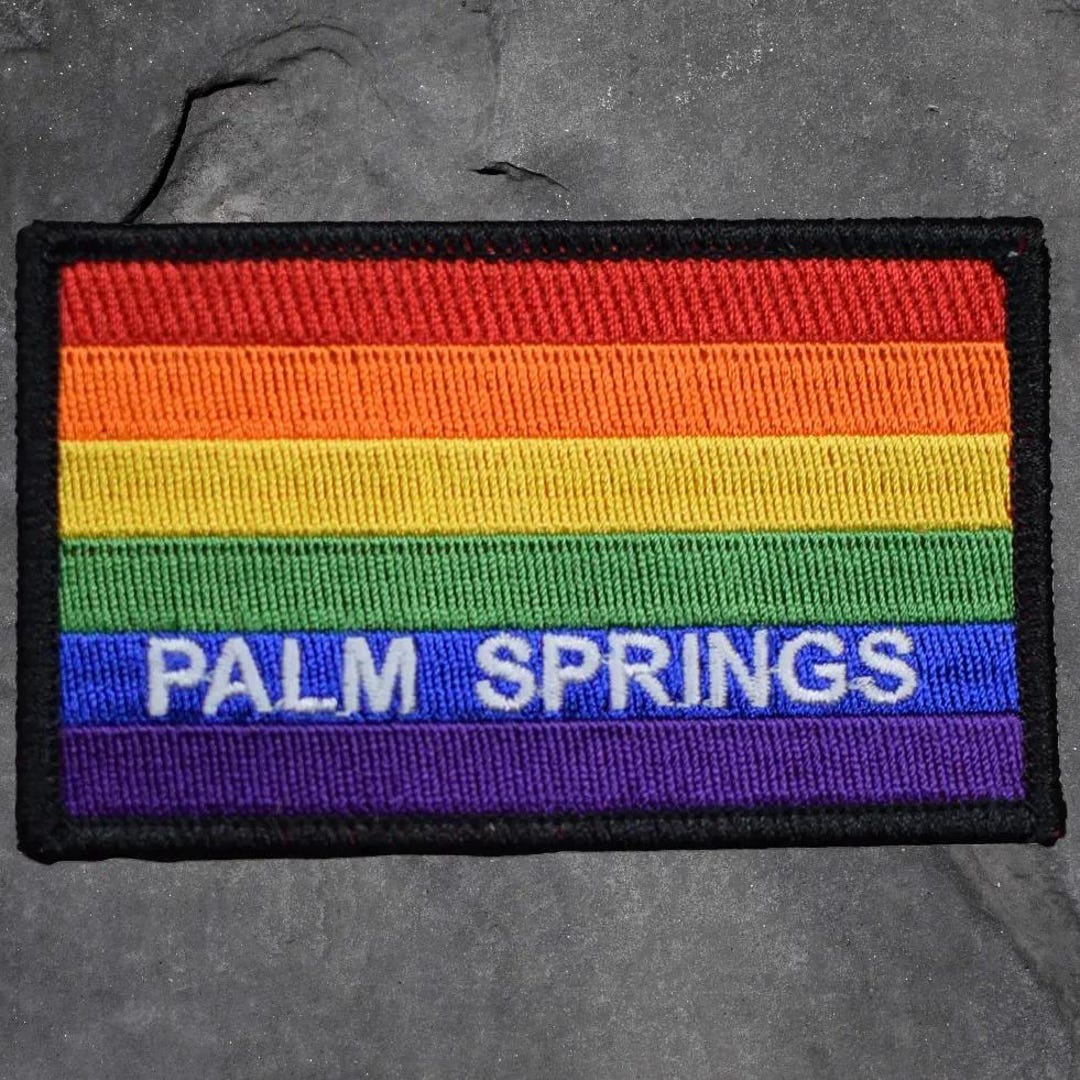 Palm Springs Patch - Rainbow Flag, California, Pride (iron On) - Etsy