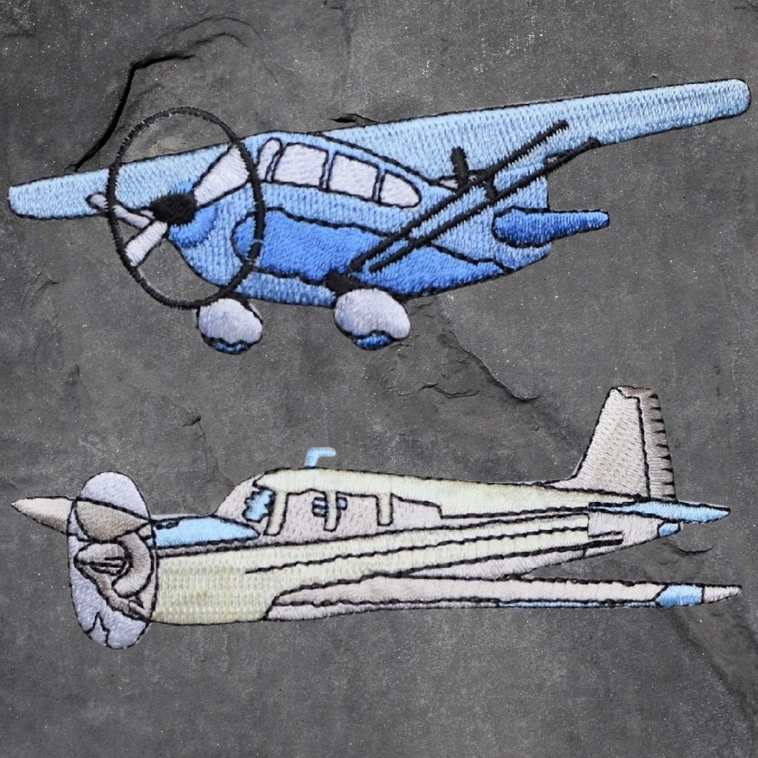 Airplane Patch Set - Flying, Aircraft, Aviation, Pilot, Plane, Applique ...