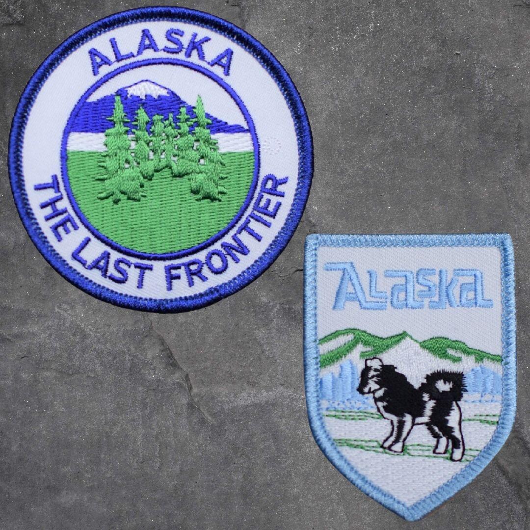 Alaska Patch Set - the Last Frontier, Husky, Iditarod, AK, Applique ...