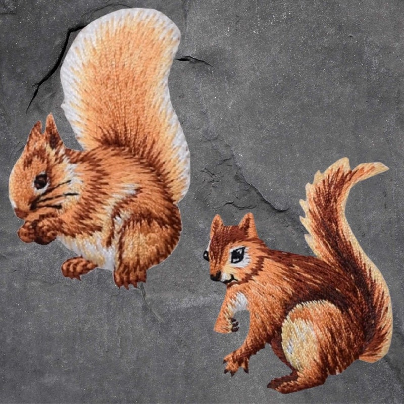 Squirrel Applique - Etsy