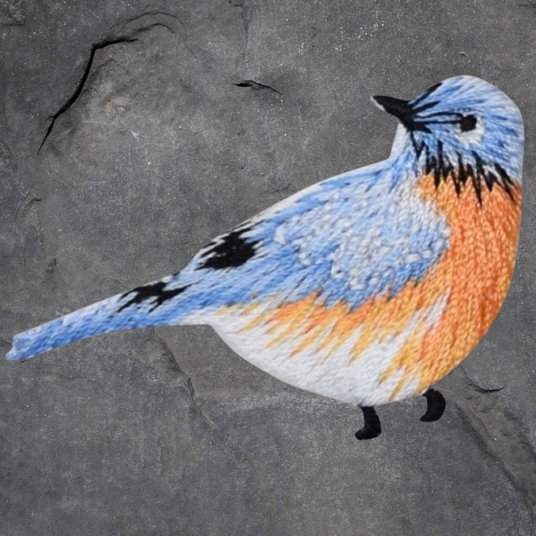Blue Bird Patch Set - Bluebird, Applique, Animal Badge - Etsy
