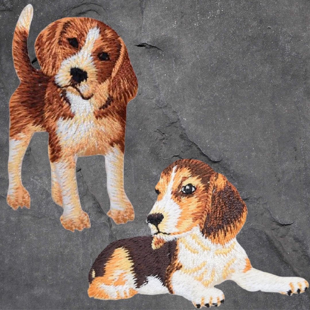 Beagle Patch Set - Dog, Puppy, Canine Badge (iron On) - Etsy