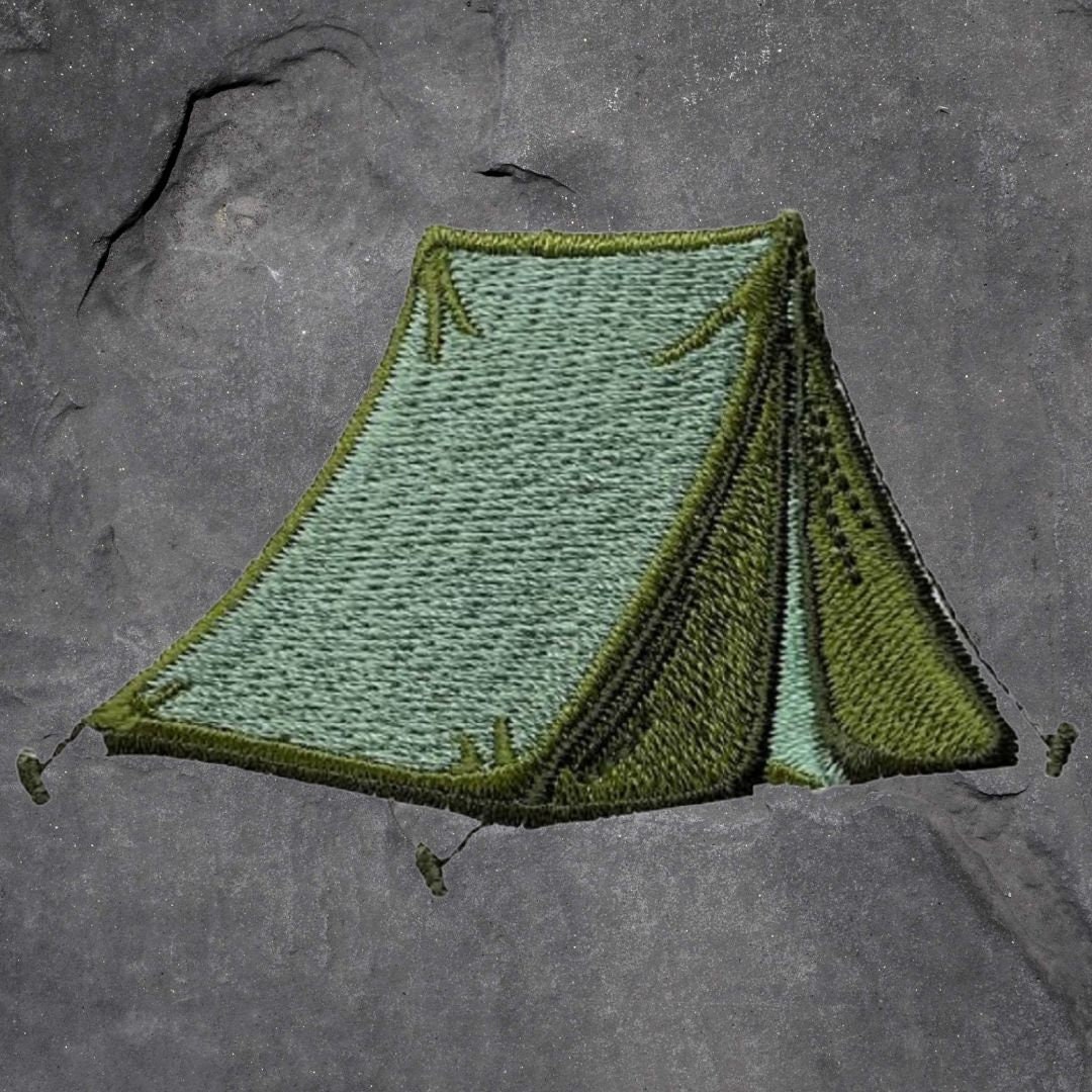 Camping Patch Set - Tent, Axe, Canoe, Campfire, Camp, Outdoors (iron On ...