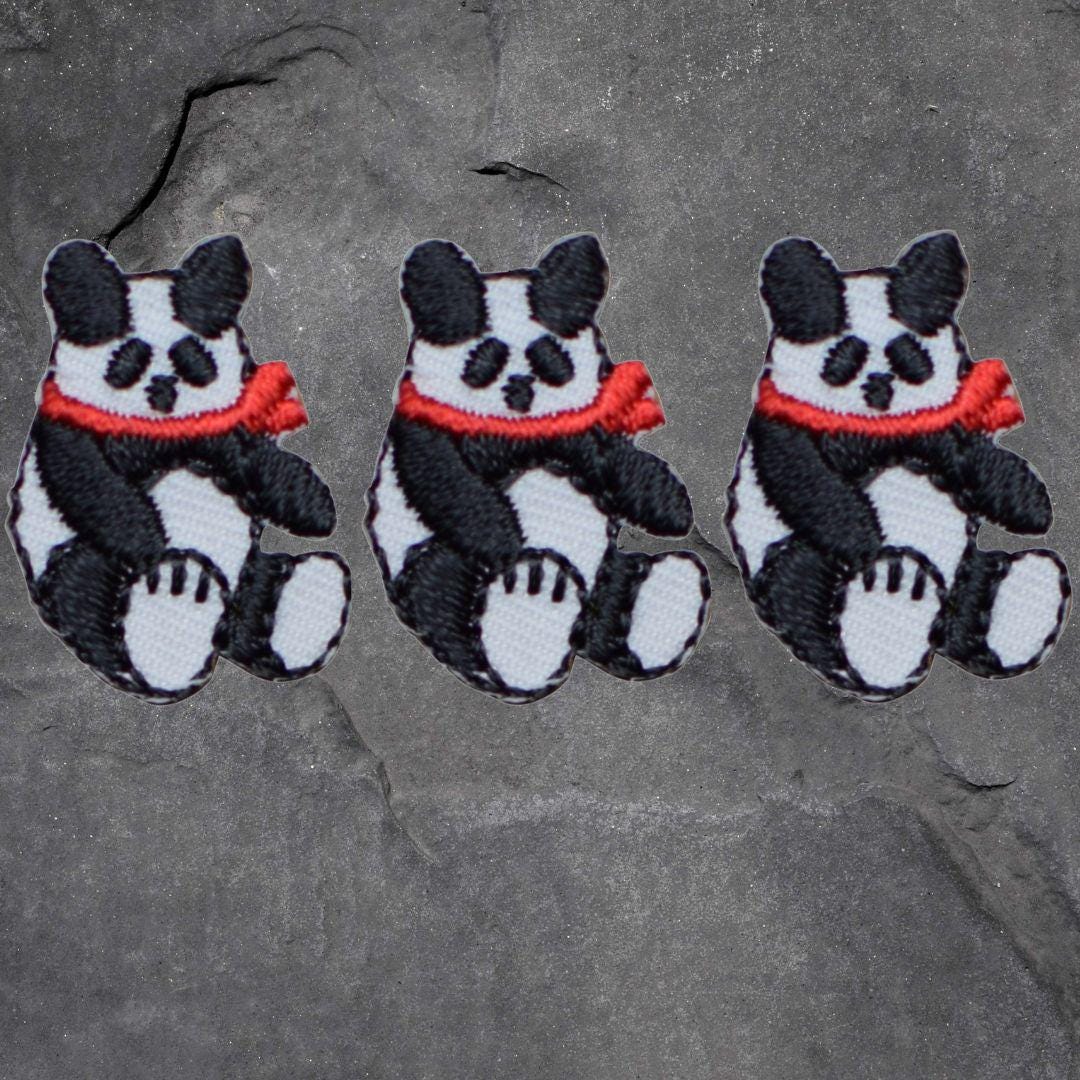 Panda Patch Set - Bear, Animal, Zookeeper, Applique (iron On) - Etsy