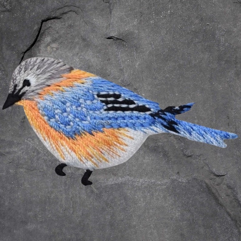 Blue Bird Patch Set - Bluebird, Applique, Animal Badge - Etsy