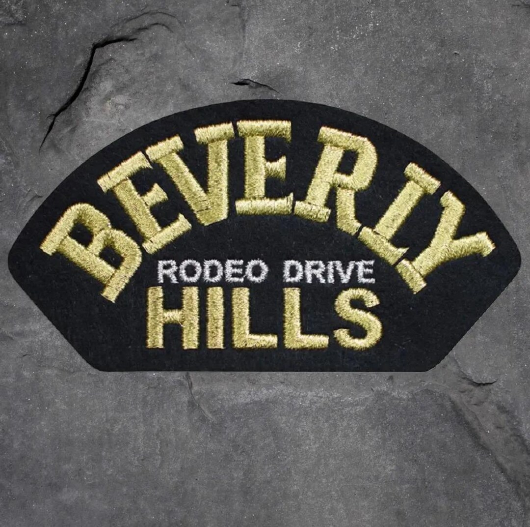 Beverly Hills Patch - Rodeo Drive, Los Angeles, California (iron On) - Etsy