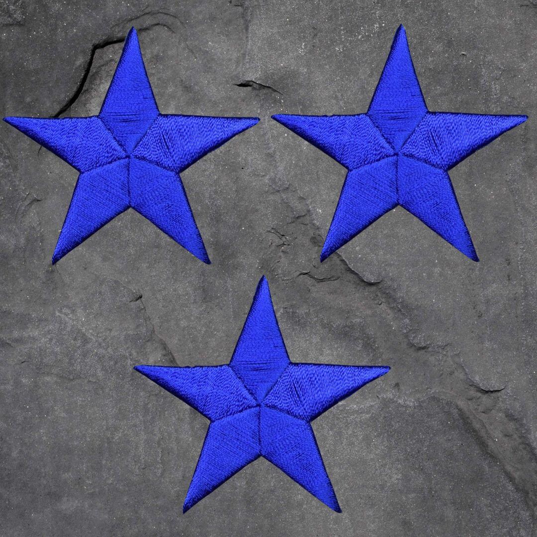 Star Patch Set - Royal Blue, 3 Pack, Applique (iron On) - Etsy