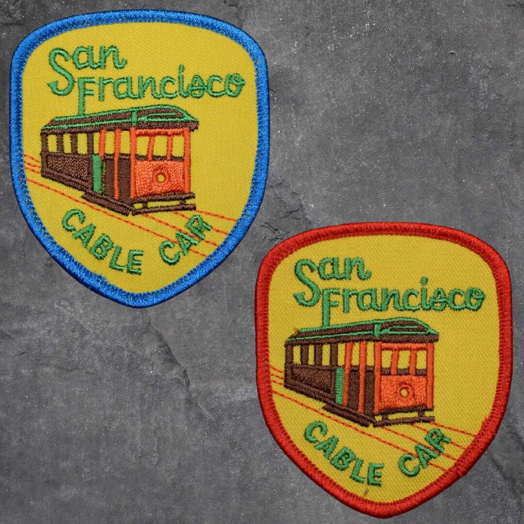 San Francisco Cable Car Patch Set - California, Bay Area (iron On) - Etsy