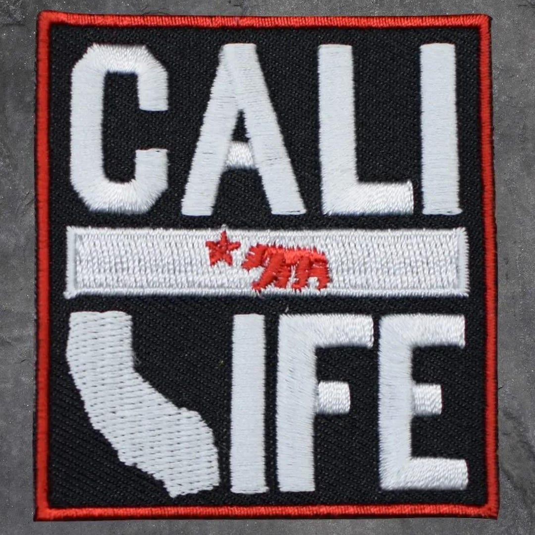 California Patch - Cali Life, West Coast, Grizzly Bear, Applique (iron ...