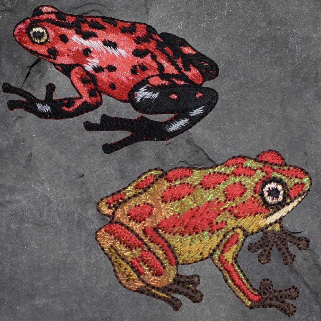 Shiny Red Spotted Frog Patch Set - Iron on Applique - Etsy