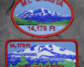 Mount Shasta Patch Cascade Range, Siskiyou, Trinity, California 4 iron On - Etsy