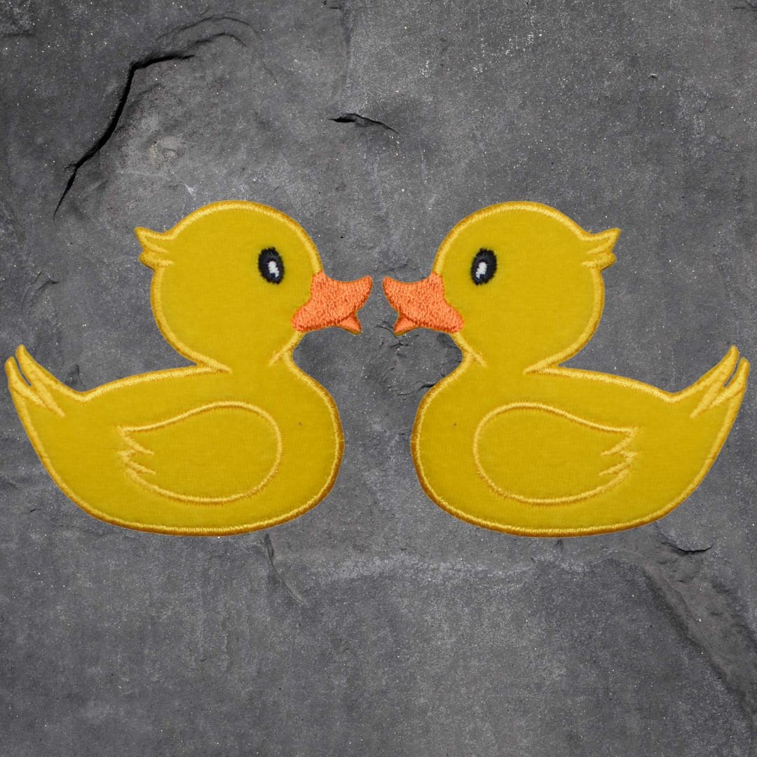 Yellow Rubber Ducky Patch Set - Duck Badge, Applique (iron On) - Etsy