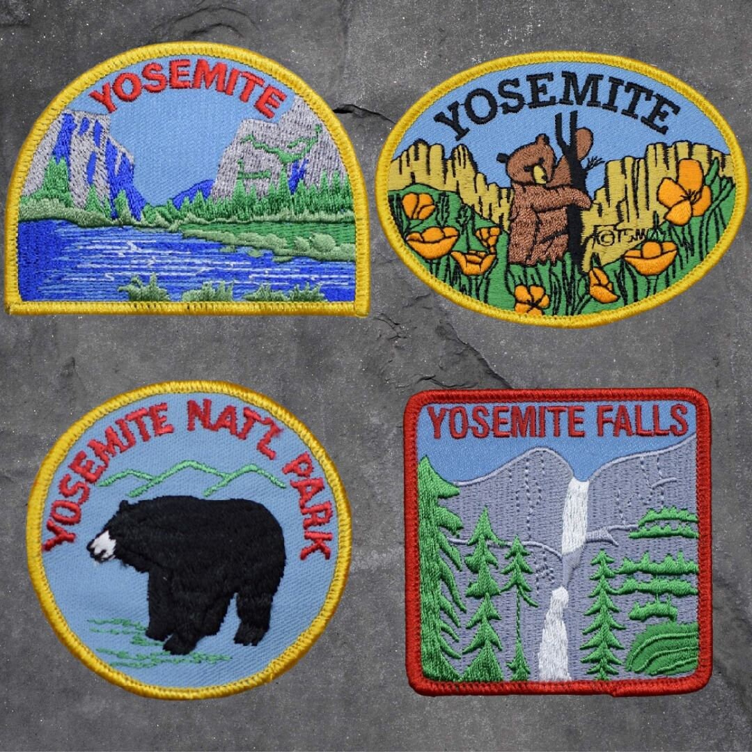Yosemite Patch Set - National Park, El Capitan, Yosemite Falls, Bear ...