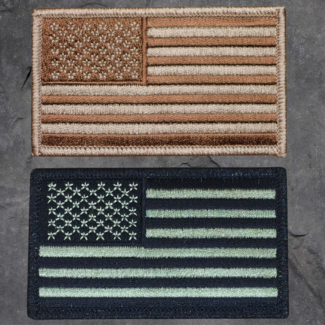 American Flag Patch Set Desert Camo Flag Olive Drab Green - Etsy