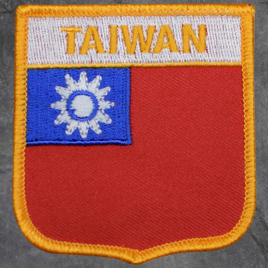 Taiwan Patch - Embroidered Asia, Flag, Shield, Badge (iron On) - Etsy