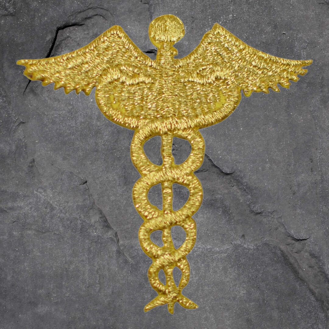 Caduceus Patch Set - Doctor, EMT, Nurse, Medical, Applique, Paramedic Badge - Etsy