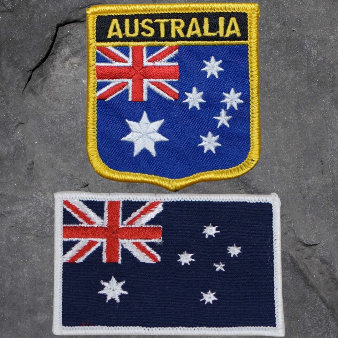 Australia Patch Set - Australian Flag Badge, Tasmania, Perth, Sydney ...