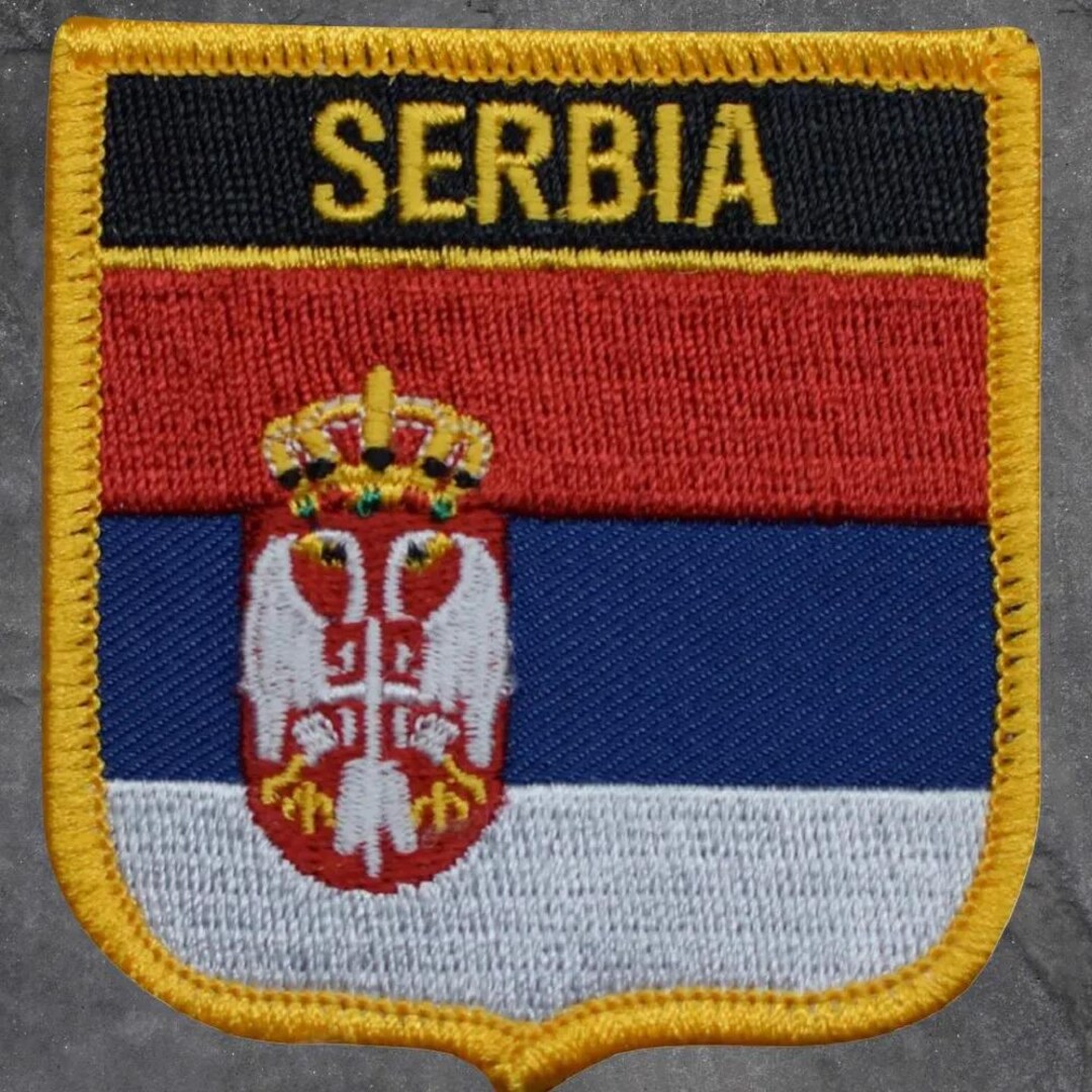 Serbia Patch - Embroidered, Europe, Flag, Shield, Badge (iron On) - Etsy