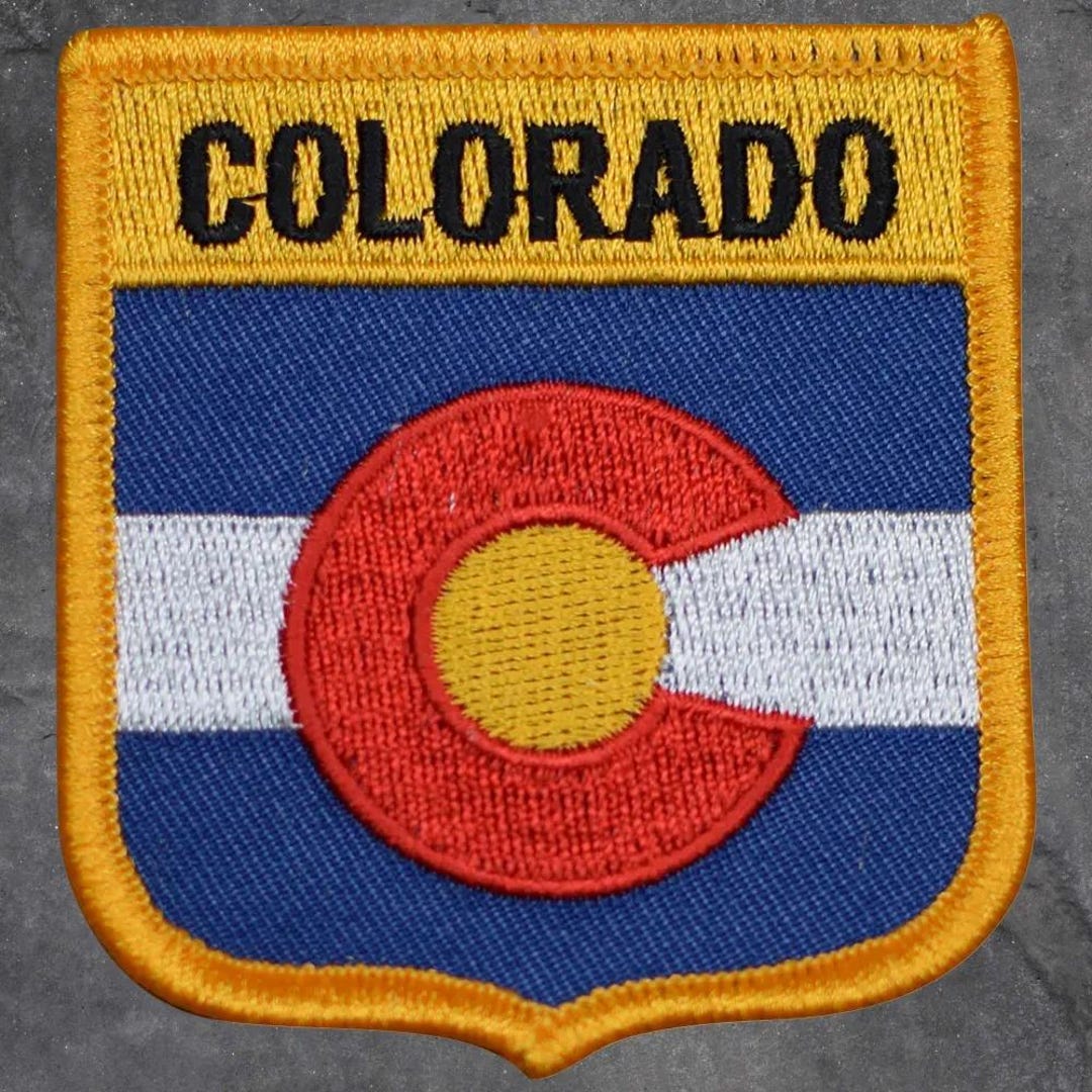 Colorado Patch - State Flag, Denver, Rocky's, Shield, Applique (iron On ...