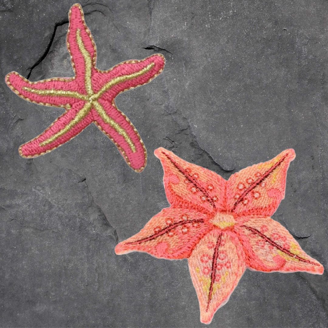 Starfish Patch Set - Pink Starfish, Ocean, Sea Creature, Sealife (iron On) - Etsy