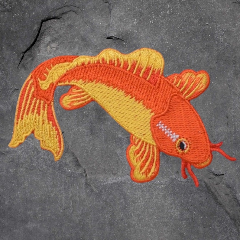 Koi Fish Patch Set Nishikigoi, Jinli, Japanese Fish, Applique iron On - Etsy